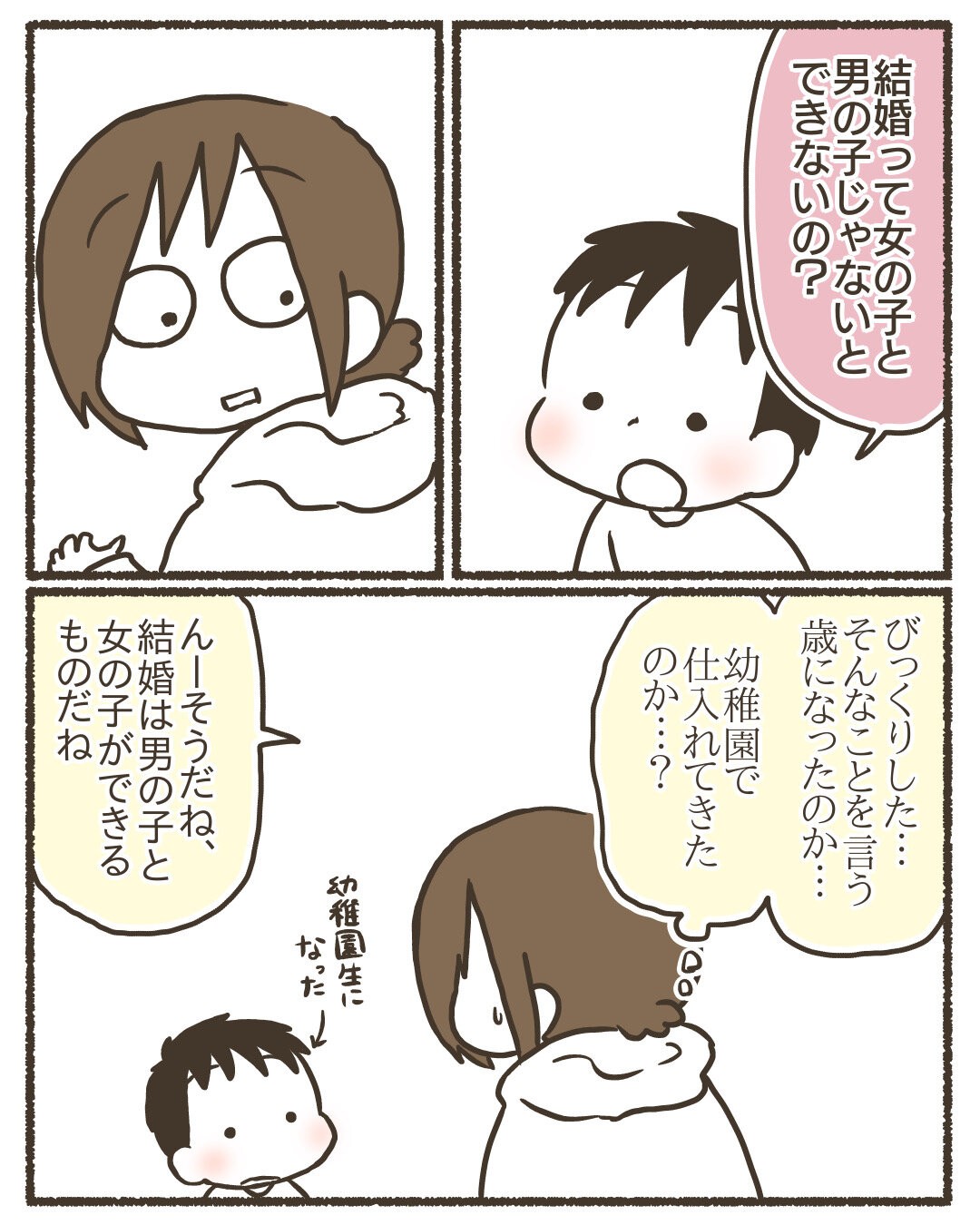 結婚は男の子と女の子じゃないとできないの？ 息子にどう答える…!?【ゆるっと性教育 Vol.5】｜コラム｜eltha(エルザ)